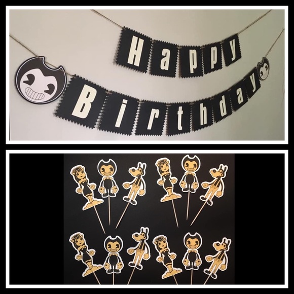 Party Supplies | Bendy The Ink Machine Birthday Decorations | Poshmark
